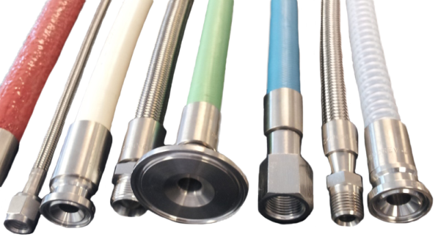 Stainless Steel Braided, PTFE, & Industrial Hose | Ace Sanitary